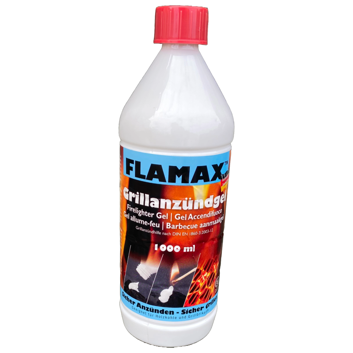 FLAMAX Grillanzündgel für Grill und Kamin 1L, 6,52